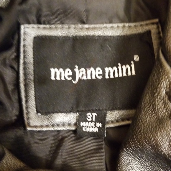 Me Jane | Jackets & Coats | Me Jane Mini Gunmetal Gray Biker Leather ...